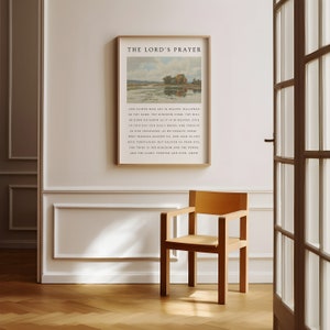 The Lord's Prayer Printable, the Lord's Prayer Wall Art, Vintage ...