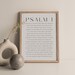 Psalm 1, Blessed is the One, Psalm 1 Print, Bible Verse Printable Wall ...