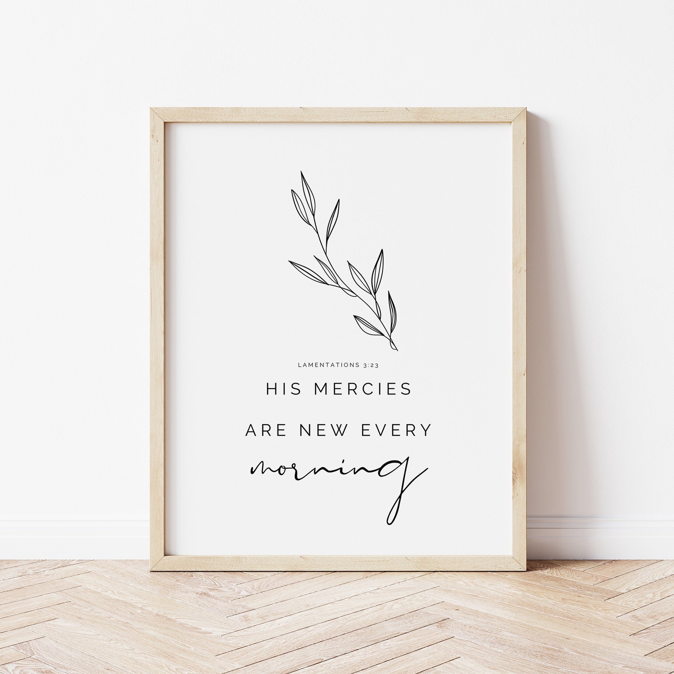 Lamentations 3:23 His Mercies Are New Every Morning Bible - Etsy
