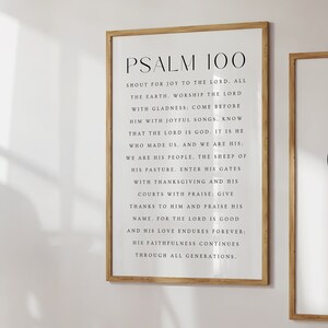 Psalm 100, Shout for Joy to the Lord, A Psalm of Thanksgiving, Psalm ...