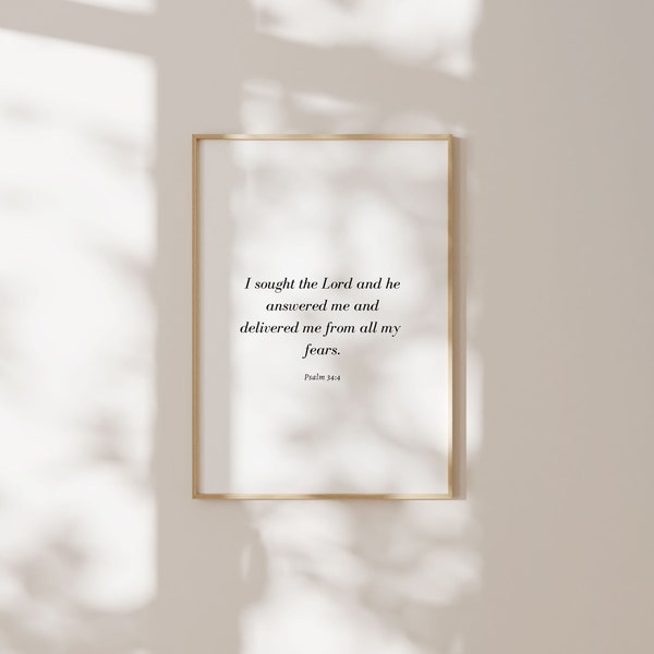 Psalm 34 - Etsy