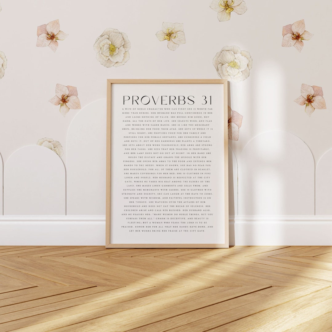 Proverbs 31, A Wife of Noble Character, Mother's Day Christian ...