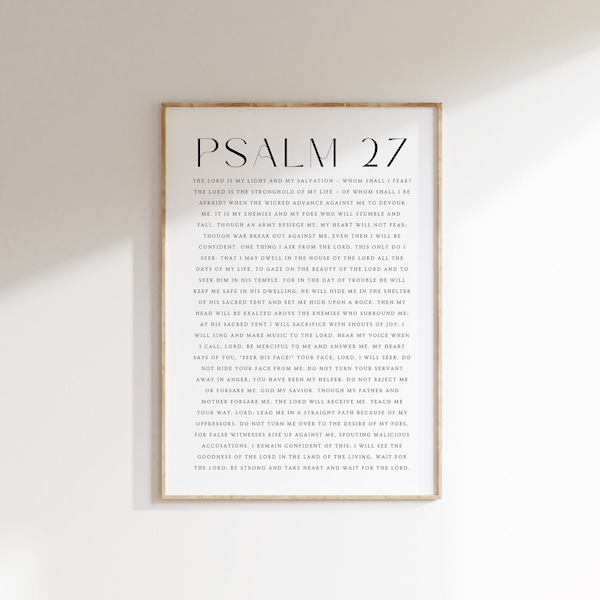 Psalm Print - Etsy