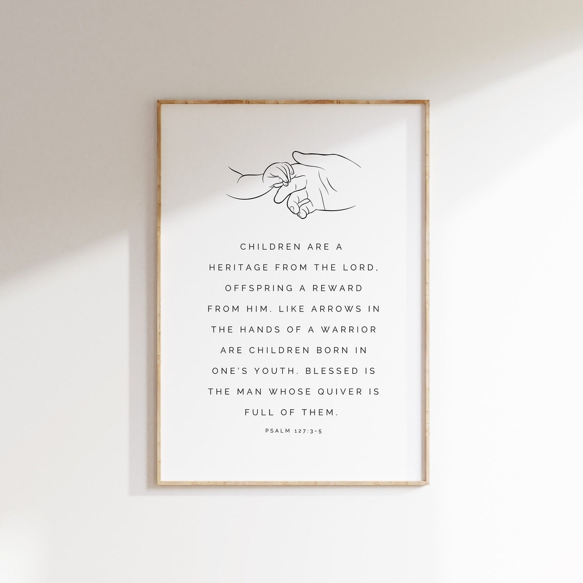 Psalm 127:3-5, Children Are a Heritage From the Lord, Nursery Bible ...