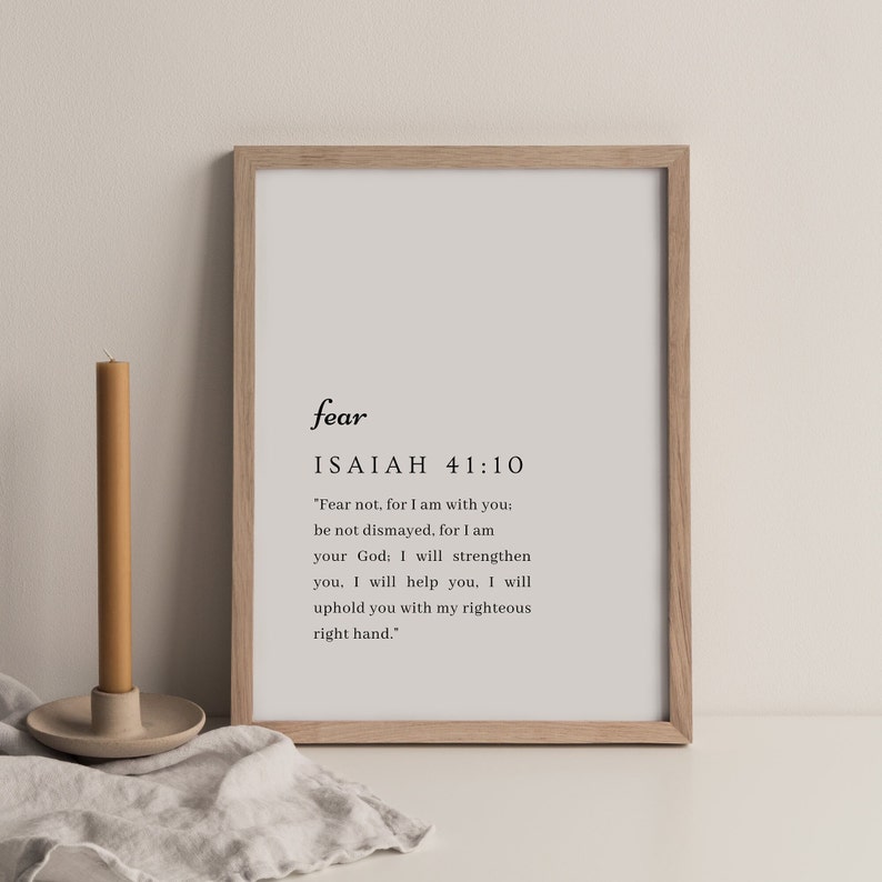 Isaiah 41:10, Fear Not, Bible Verse Printable, Scripture Printable ...
