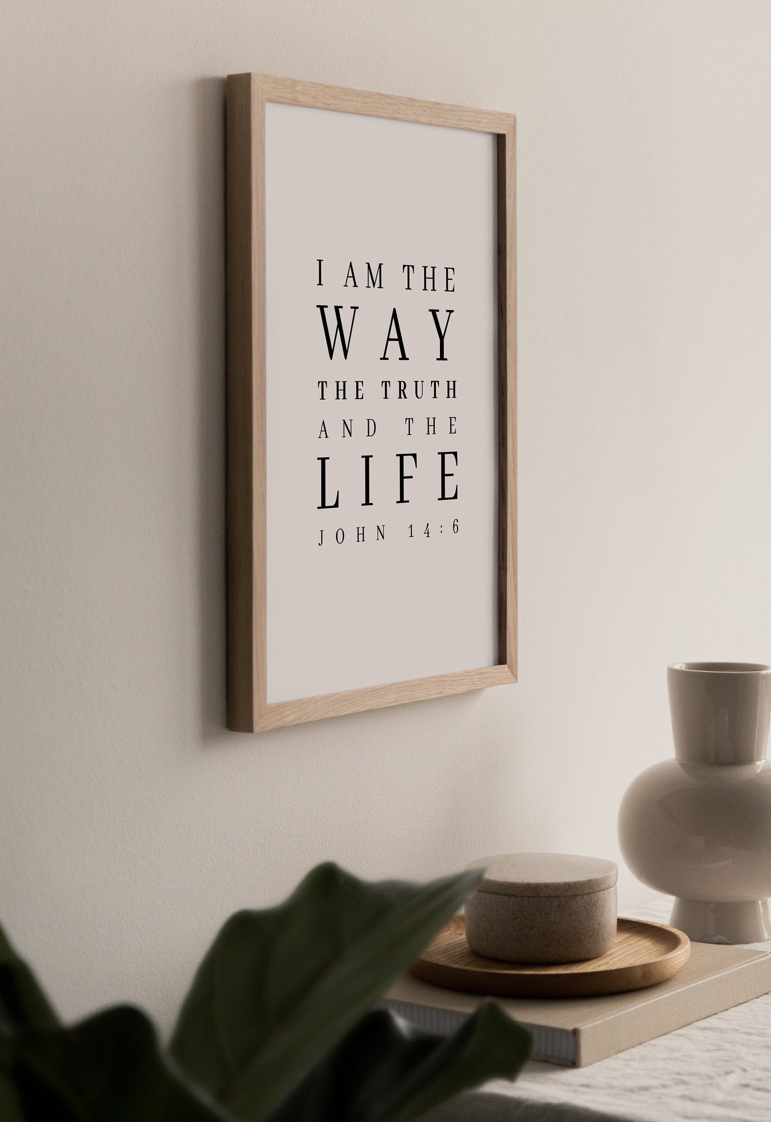John 14:6, I Am the Way, the Truth and the Life, Bible Verse Printable ...