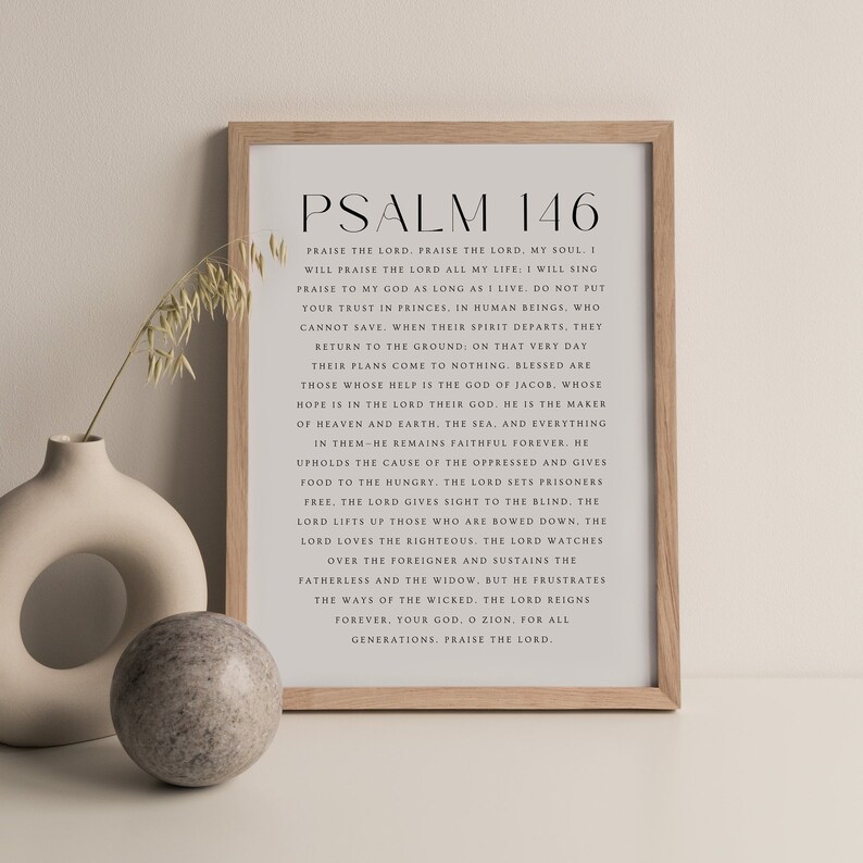 Psalm 146 Praise the Lord Bible Verse Printable Psalm - Etsy