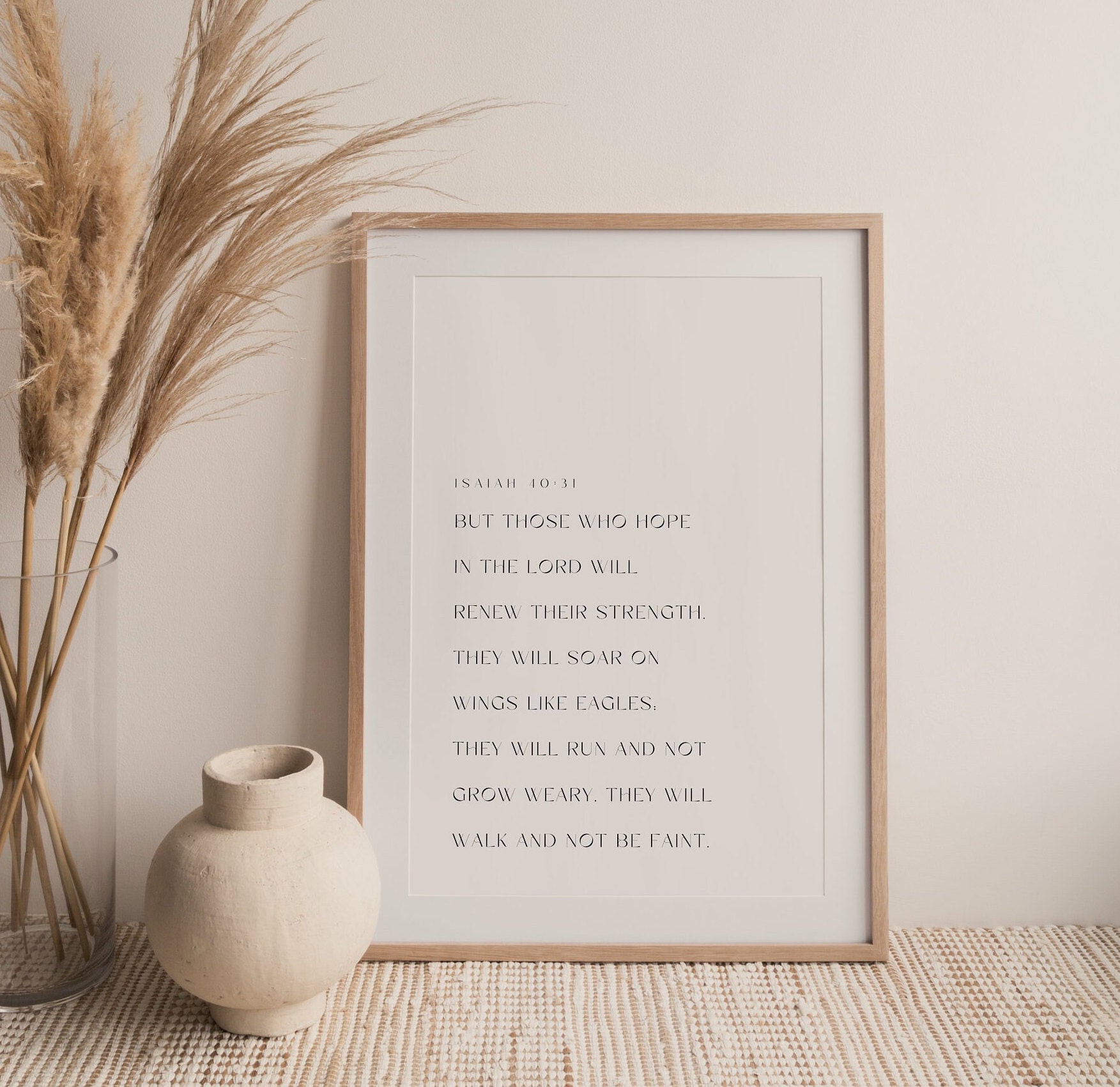 Isaiah 40:31, Those Who Hope in the Lord, Bible Verse Printable ...