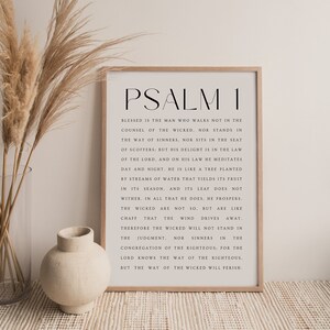 Psalm 1, Blessed is the Man Who Walks Not in the Counsel of the Wicked ...