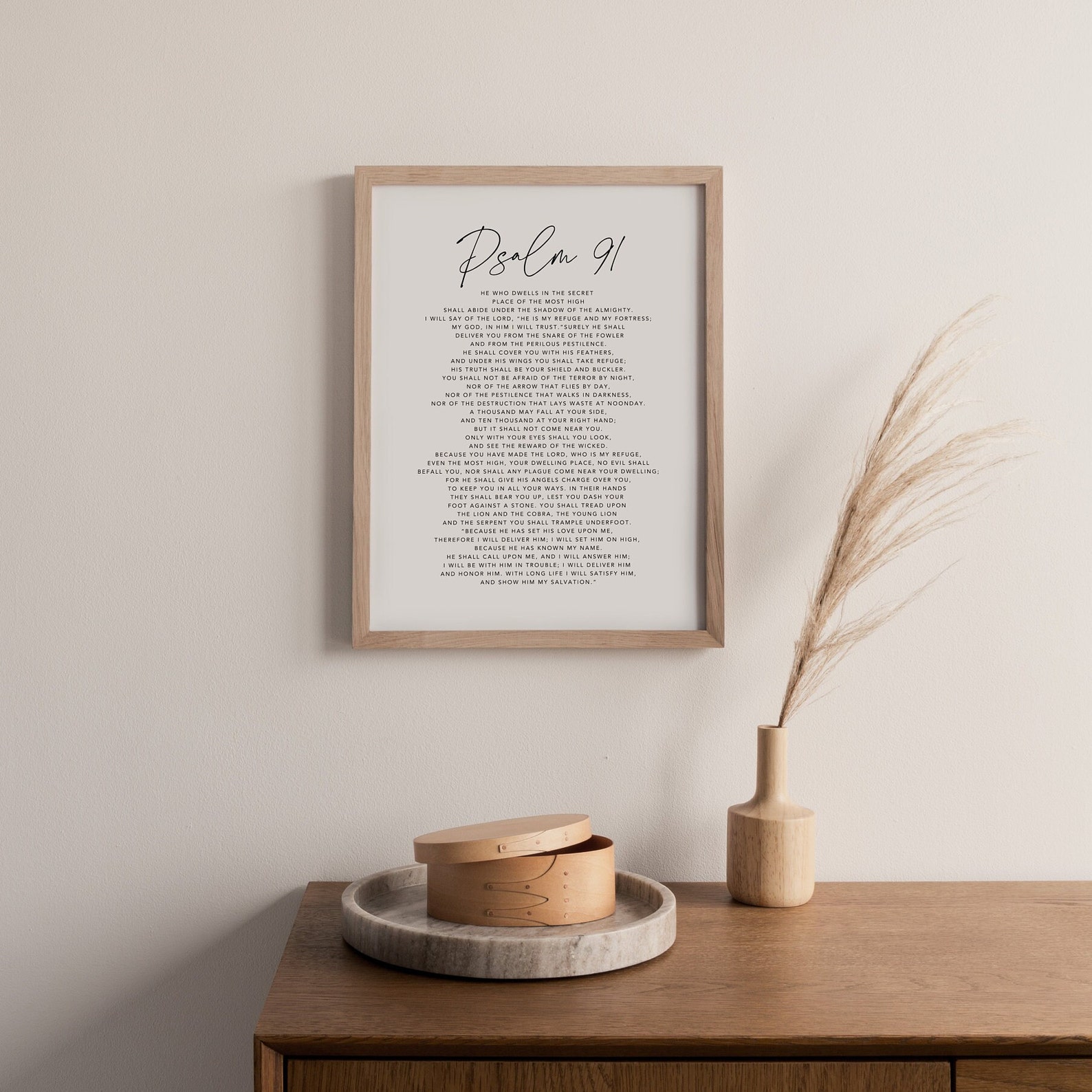 Psalm 91 Printable, Psalm 91 Wall Art, Bible Verse Printable, Christian ...