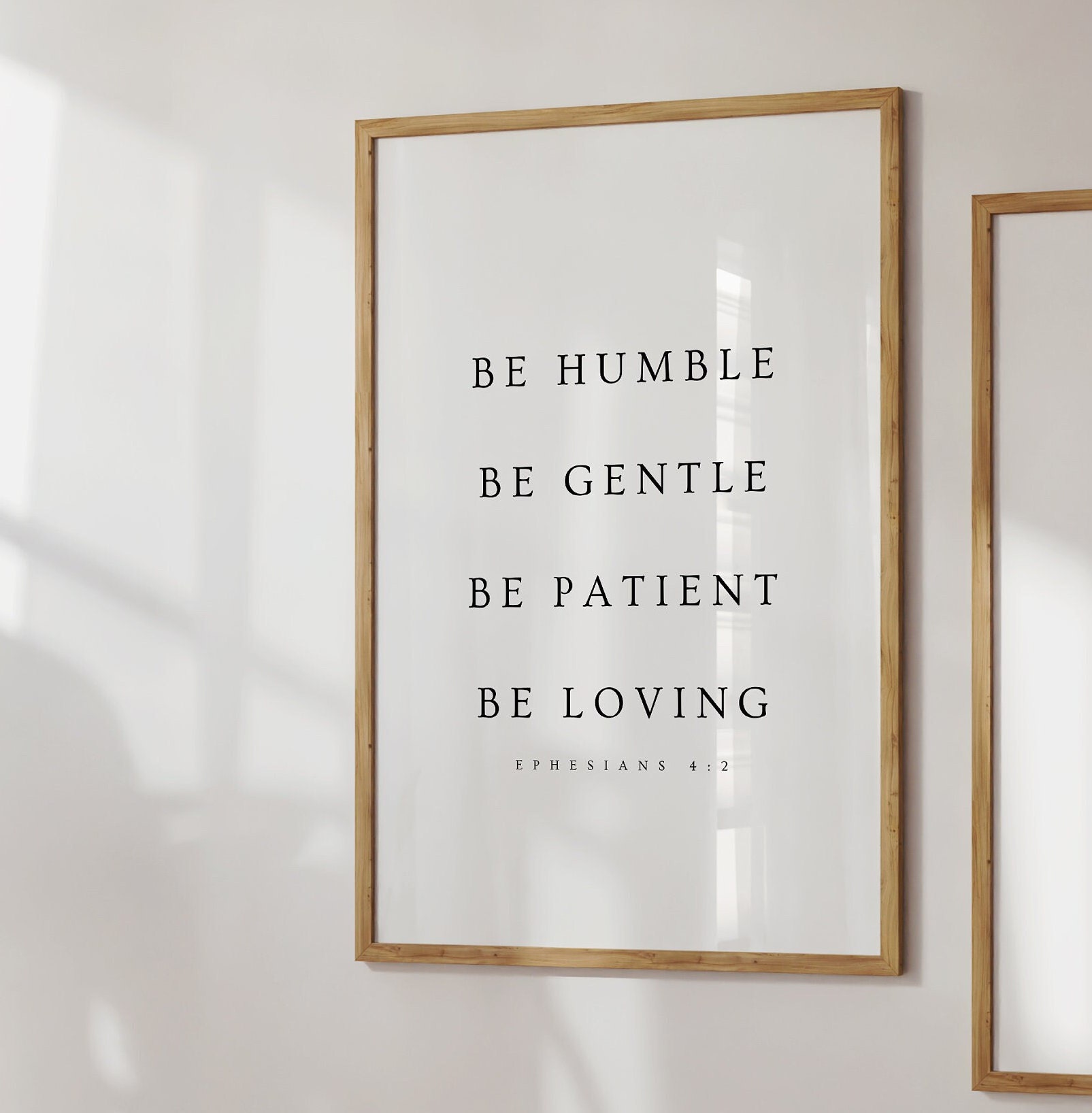 Ephesians 4:2, Be Humble, Be Gentle, Be Patient, Be Loving, Bible Verse ...