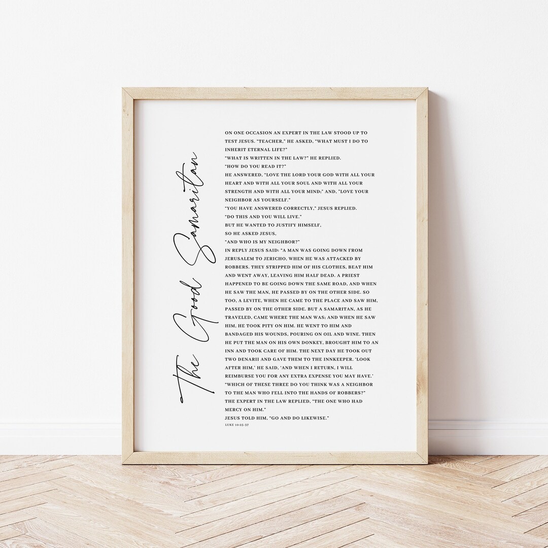 The Good Samaritan, Parable, the Good Samaritan Printable, Sunday ...