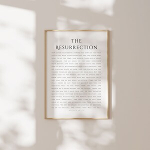 Matthew 28:1-10, the Resurrection, Christian Easter Printable, Easter ...
