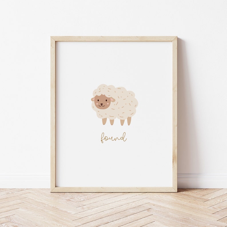 Parable of the Lost Sheep Printable Found Sheep Christian - Etsy