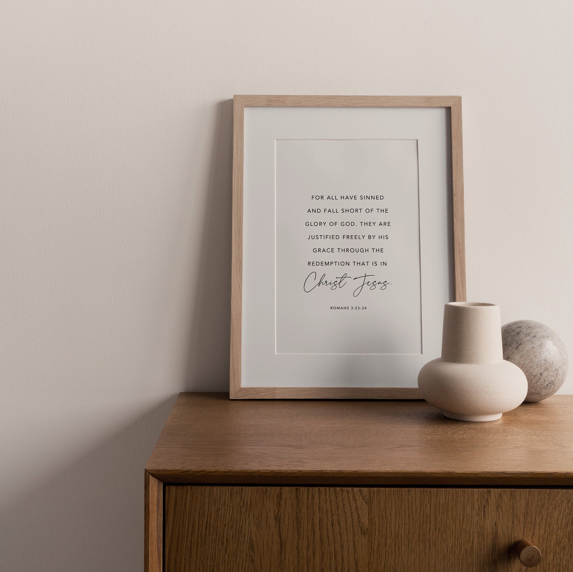 Romans 3:23-24, Bible Verse Printable, Scripture Printable, Bible Verse ...