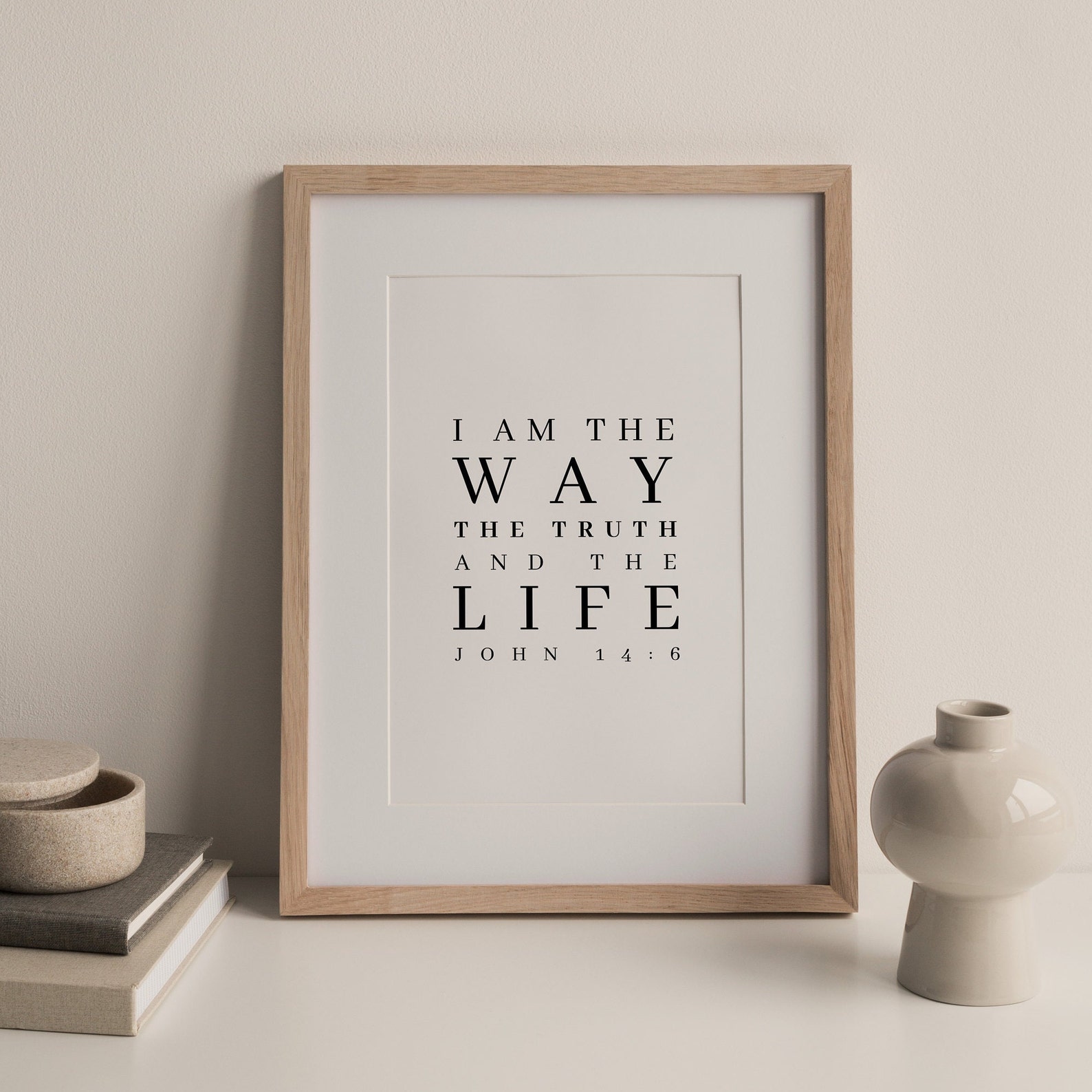 John 14:6, I Am the Way, the Truth and the Life, Bible Verse Printable ...