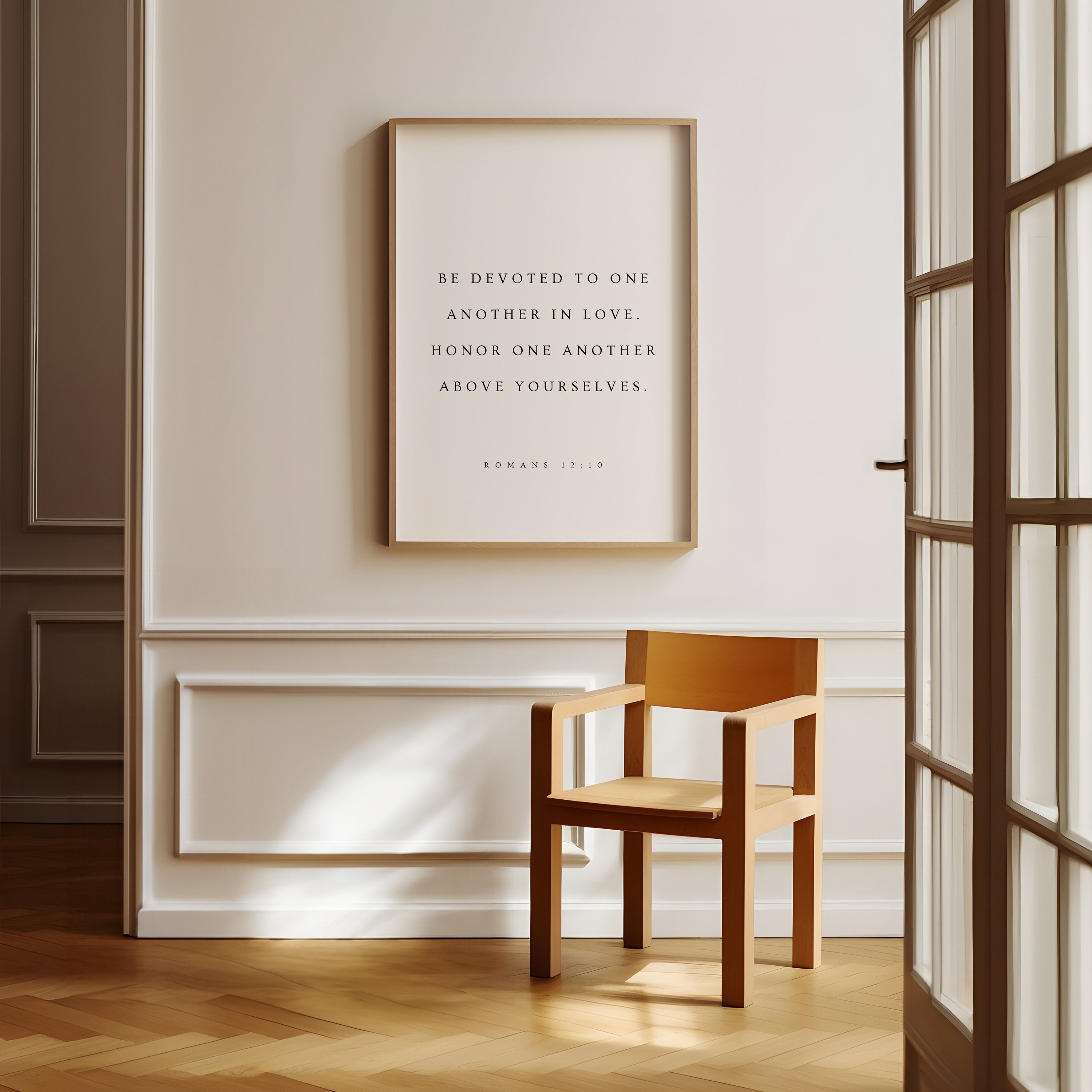 Romans 12:10, Be Devoted to One Another in Love, Christian Printable ...