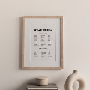 Books of the Bible Poster, Books of the Bible Printable, Sunday School ...