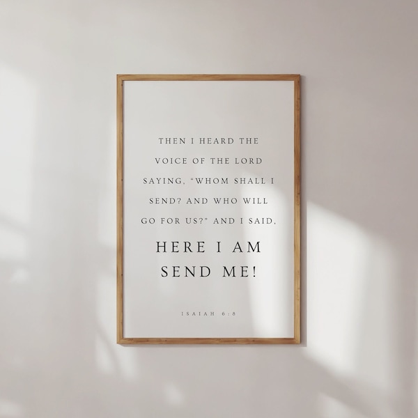 Here I Am Lord - Etsy