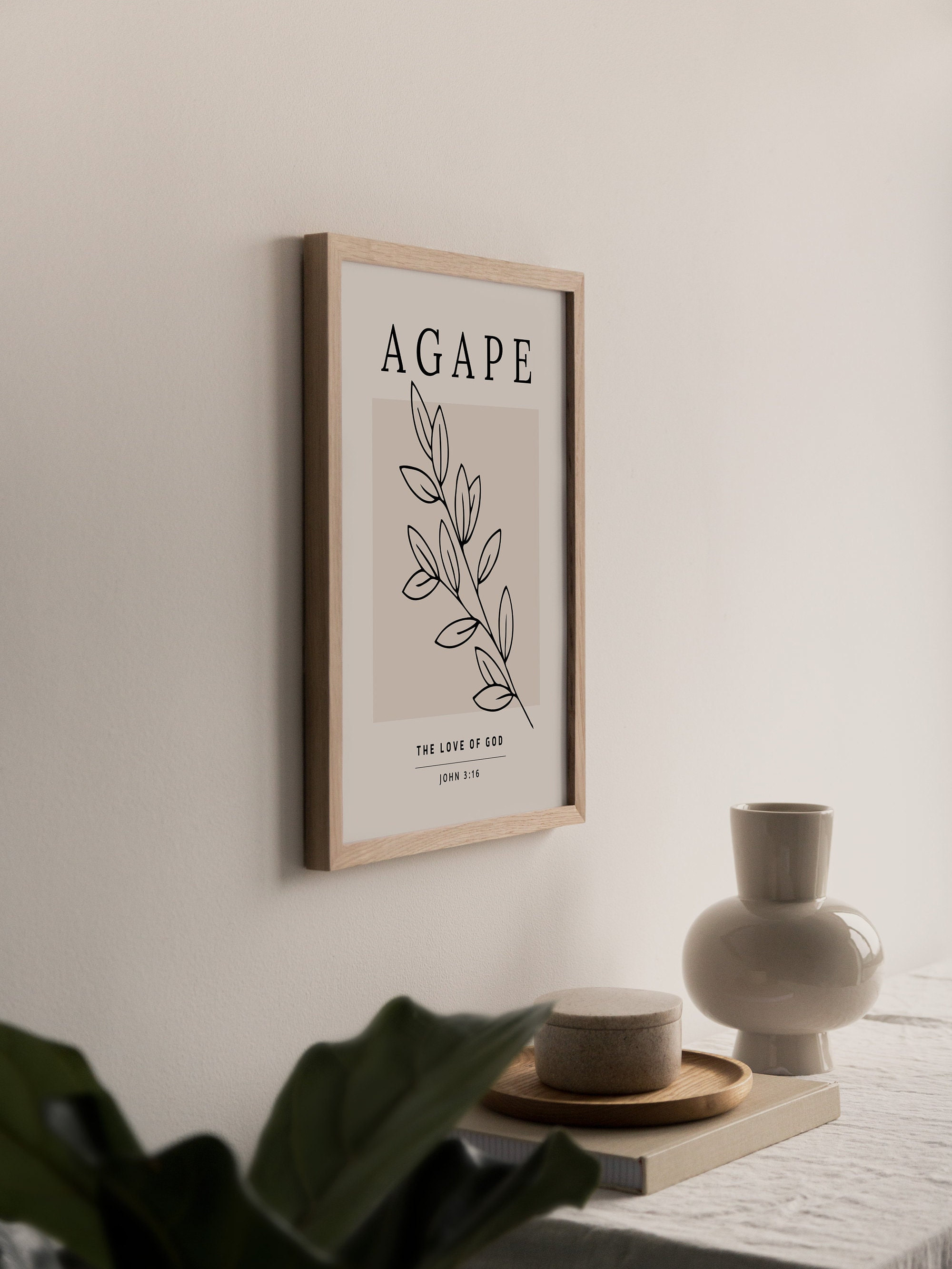 Agape Printable El Roi Printable Agape Wall Art Set of 2 - Etsy