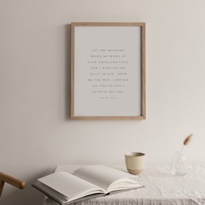 Psalm 143:8, Let the Morning Bring Me Word of Your Unfailing Love ...