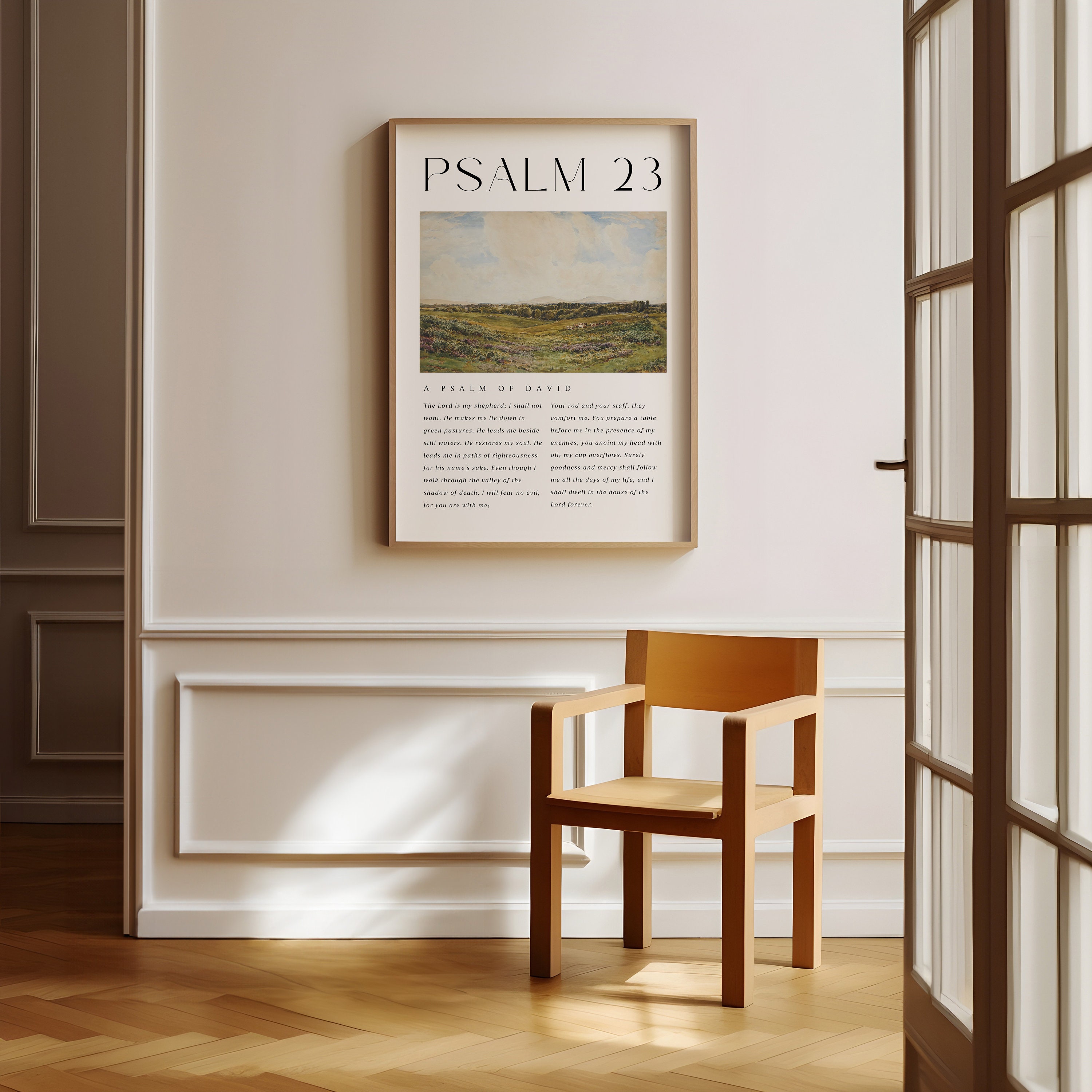 Psalm 23 Wall Art the Lord is My Shepherd Print Psalm 23 - Etsy