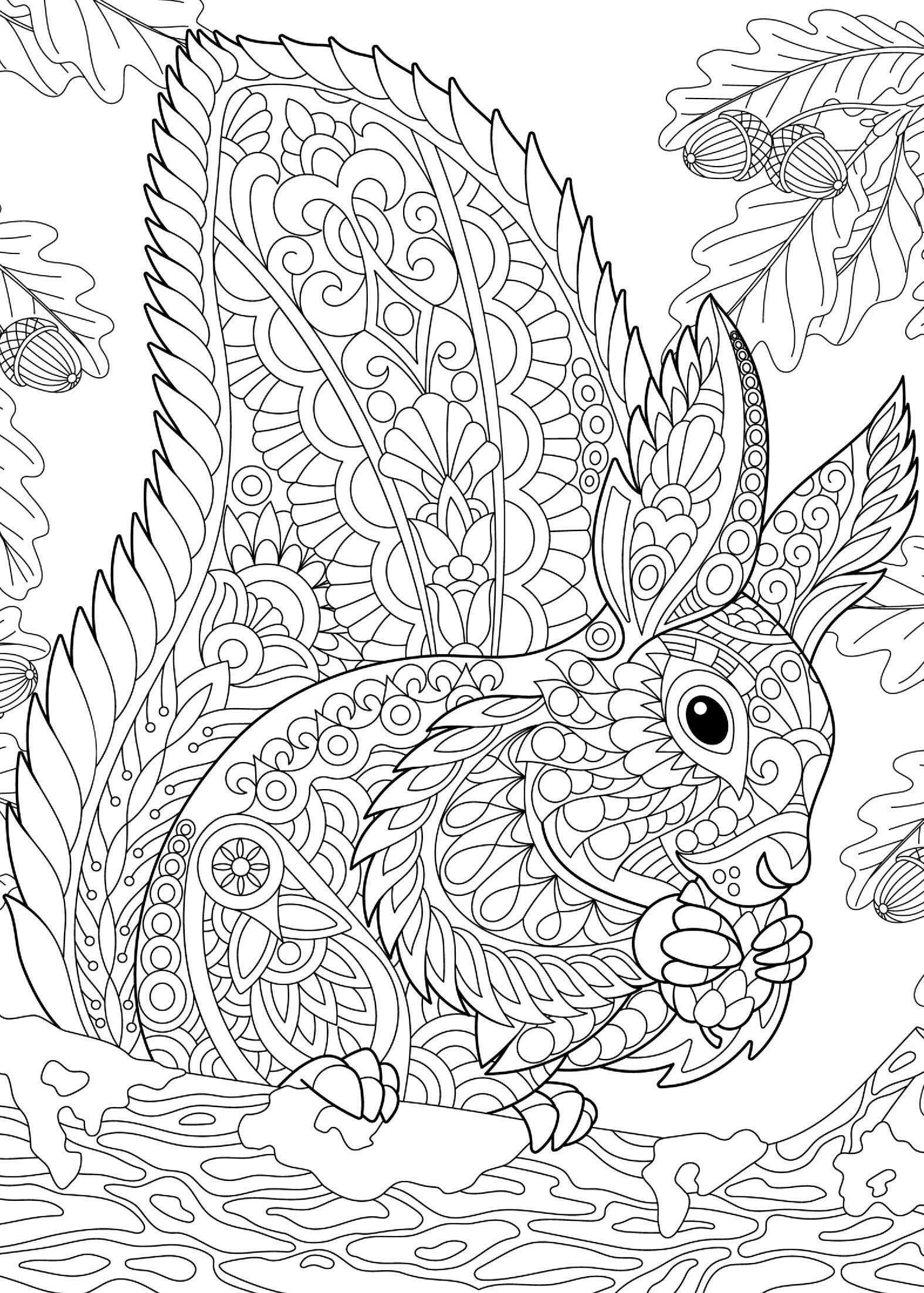 Coloriages Adultes à Imprimer PART 2 Fichier Numérique Animaux - Etsy UK
