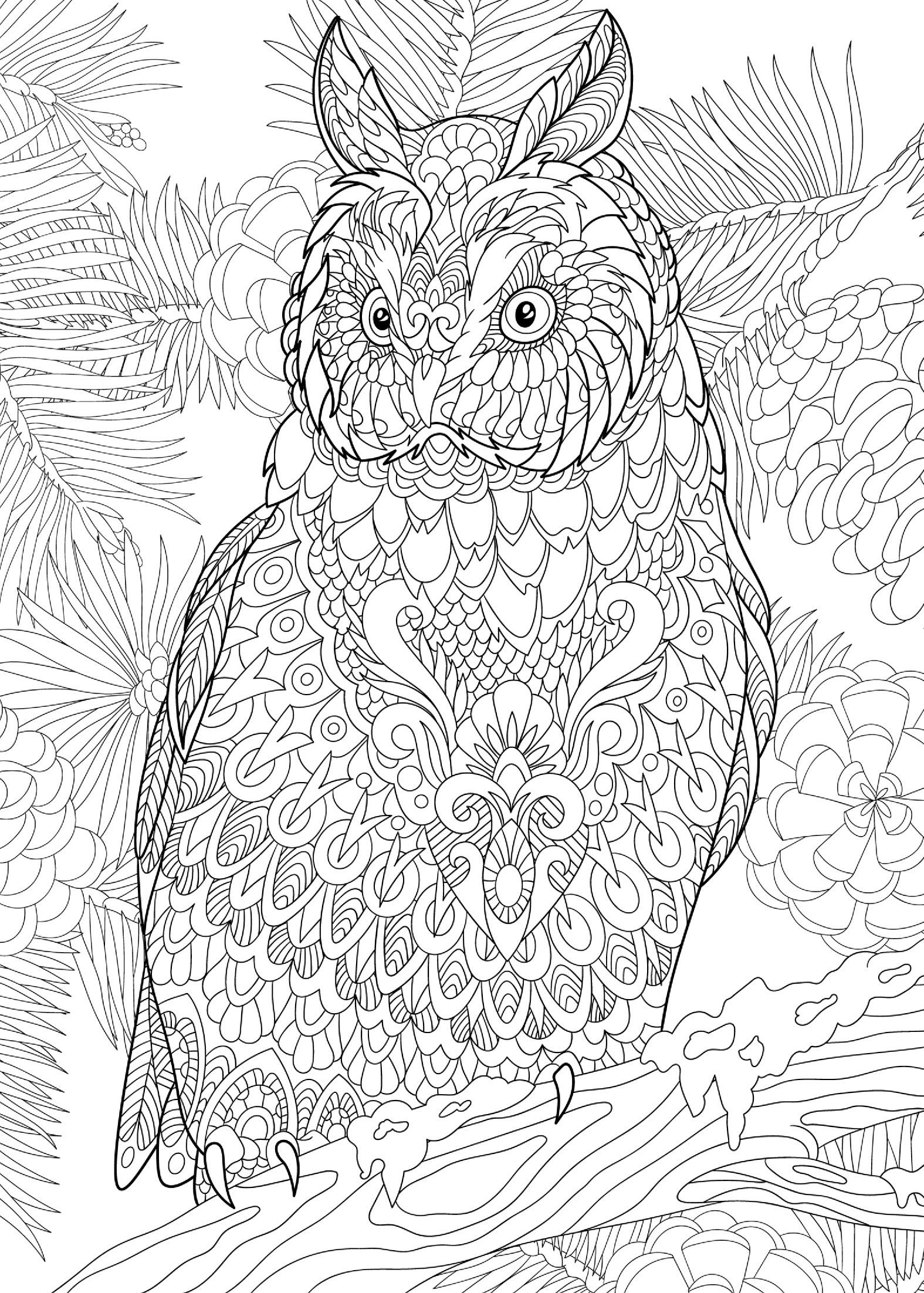 Coloriages Adultes à Imprimer PART 2 Fichier Numérique Animaux - Etsy UK