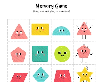 Summer Printable Memory Game, Summer Matching Game, Kids Memory Game ...