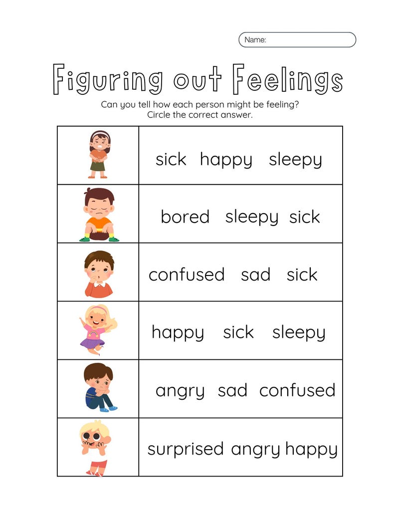 Social Emotional Learning Bundle (SEL, Emotions, Feelings, Worksheet ...