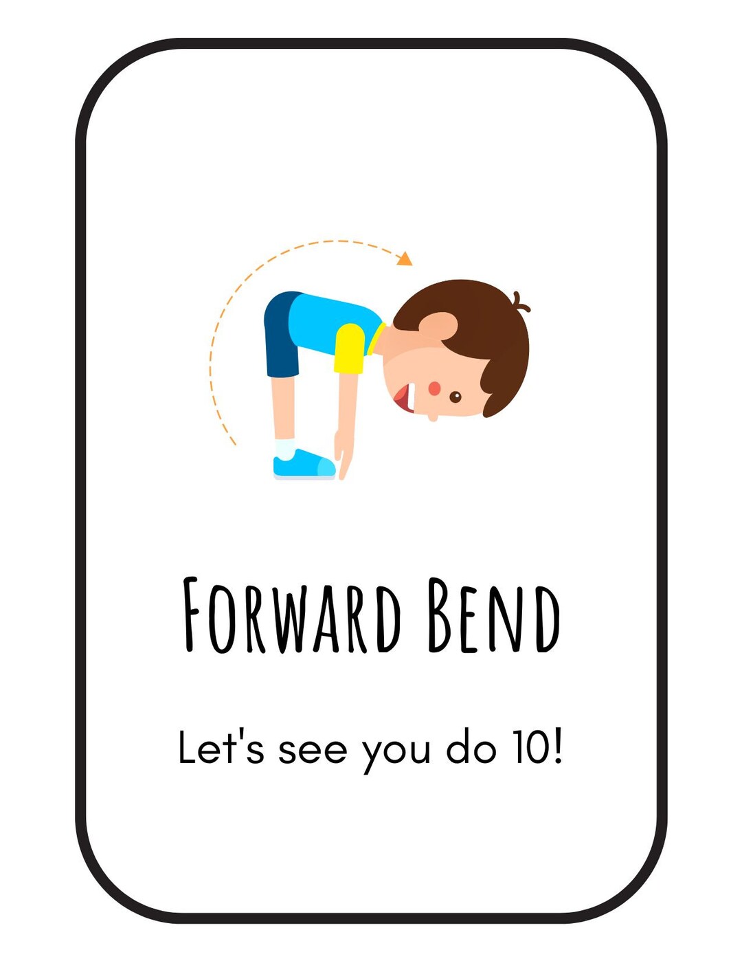 Body Break / Movement Card Set (25 Cards, Printable Digital Download ...