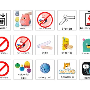 Visual Schedule and Communication Cards Bundle (choice Board, First ...