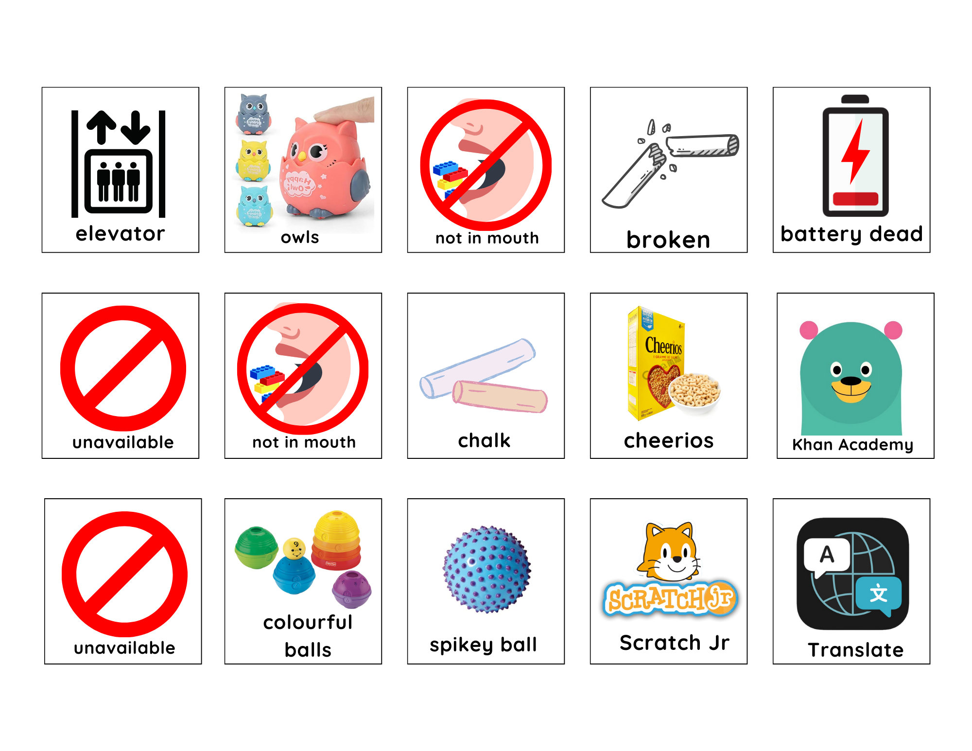 Visual Schedule and Communication Cards Bundle (choice Board, First ...