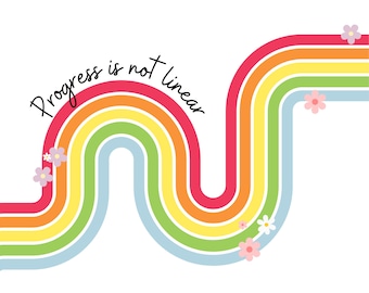 HEALING is Not LINEAR Psychologist Office Decor School Counselor Wall ...