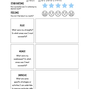 Student Wellbeing Check-in & Reflection Bundle (visuals, Emojis ...