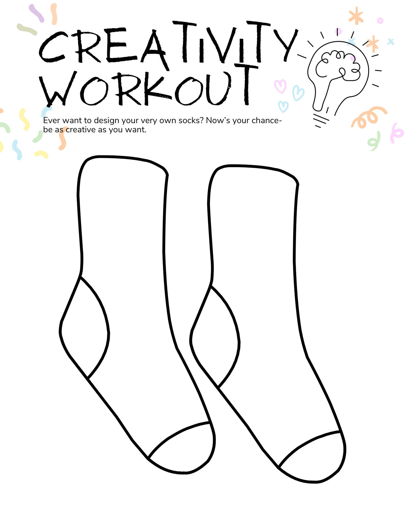 Creativity Workout: A 'design Your Own' Activity Bundle (no Prep Art ...