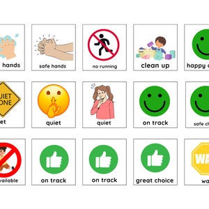 Visual Schedule and Communication Cards Bundle (choice Board, First ...