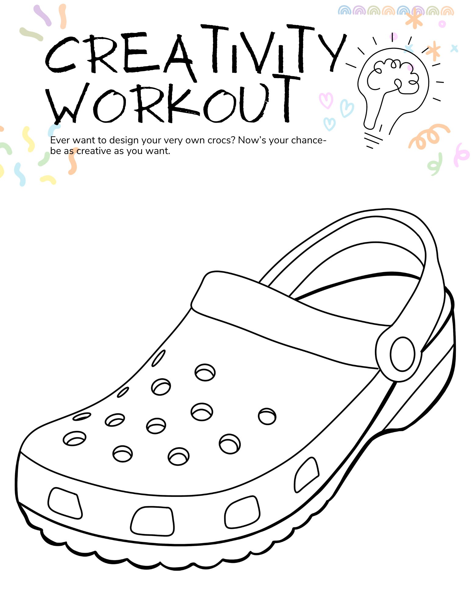 Creativity Workout: A 'design Your Own' Activity Bundle (no Prep Art ...
