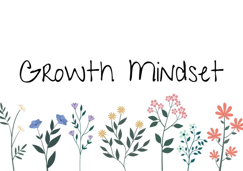 Growth Mindset Poster Duo - Etsy