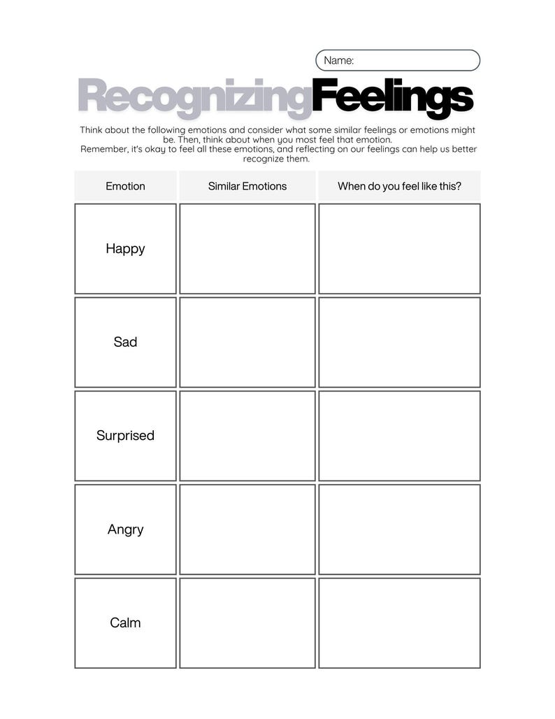 Social Emotional Learning Bundle (SEL, Emotions, Feelings, Worksheet ...