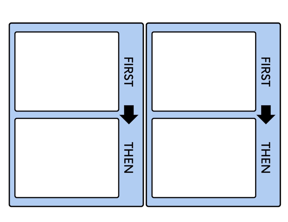 Visual Schedule and Communication Cards Bundle (choice Board, First ...