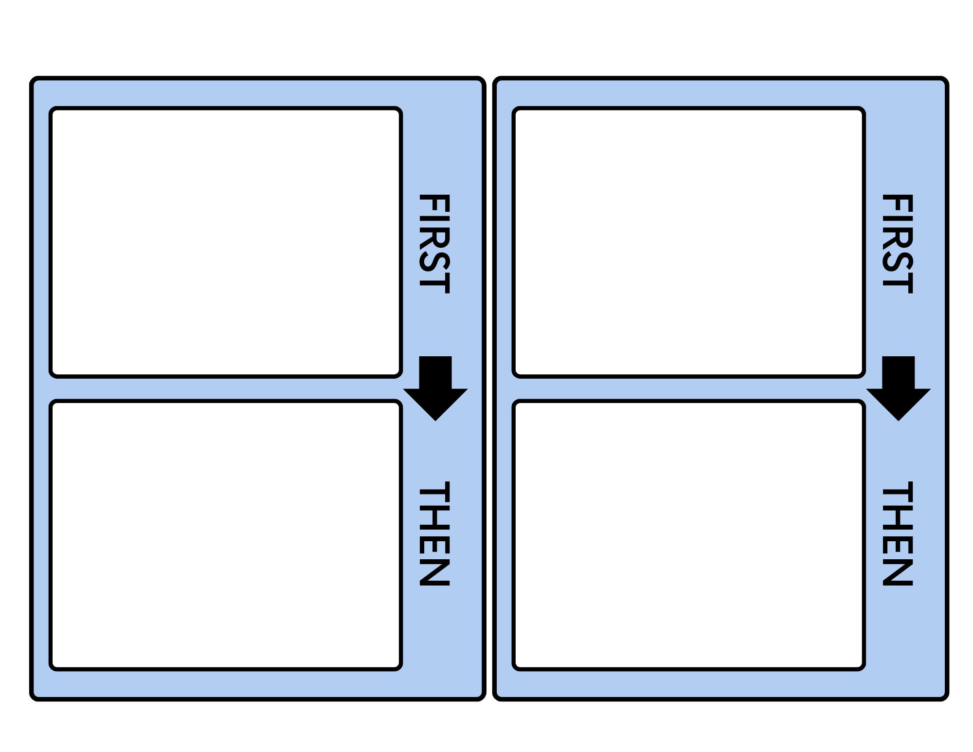 Visual Schedule and Communication Cards Bundle (choice Board, First ...