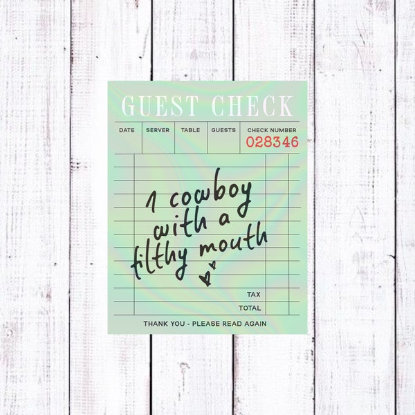 Cowboy Guest Book - Etsy