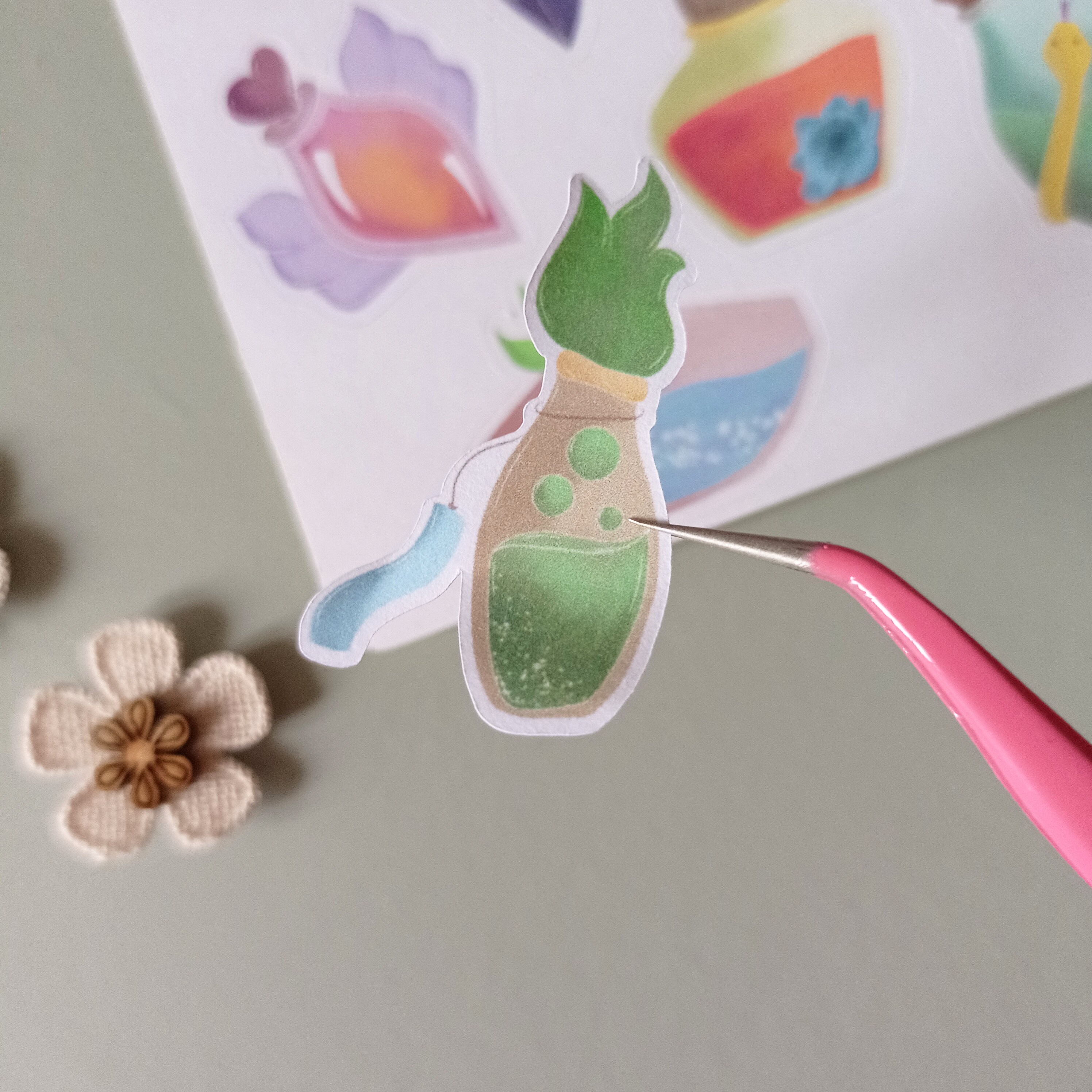 Sticker Sheet - Potions | Planner Stickers, Bujo Stickers, Reading ...
