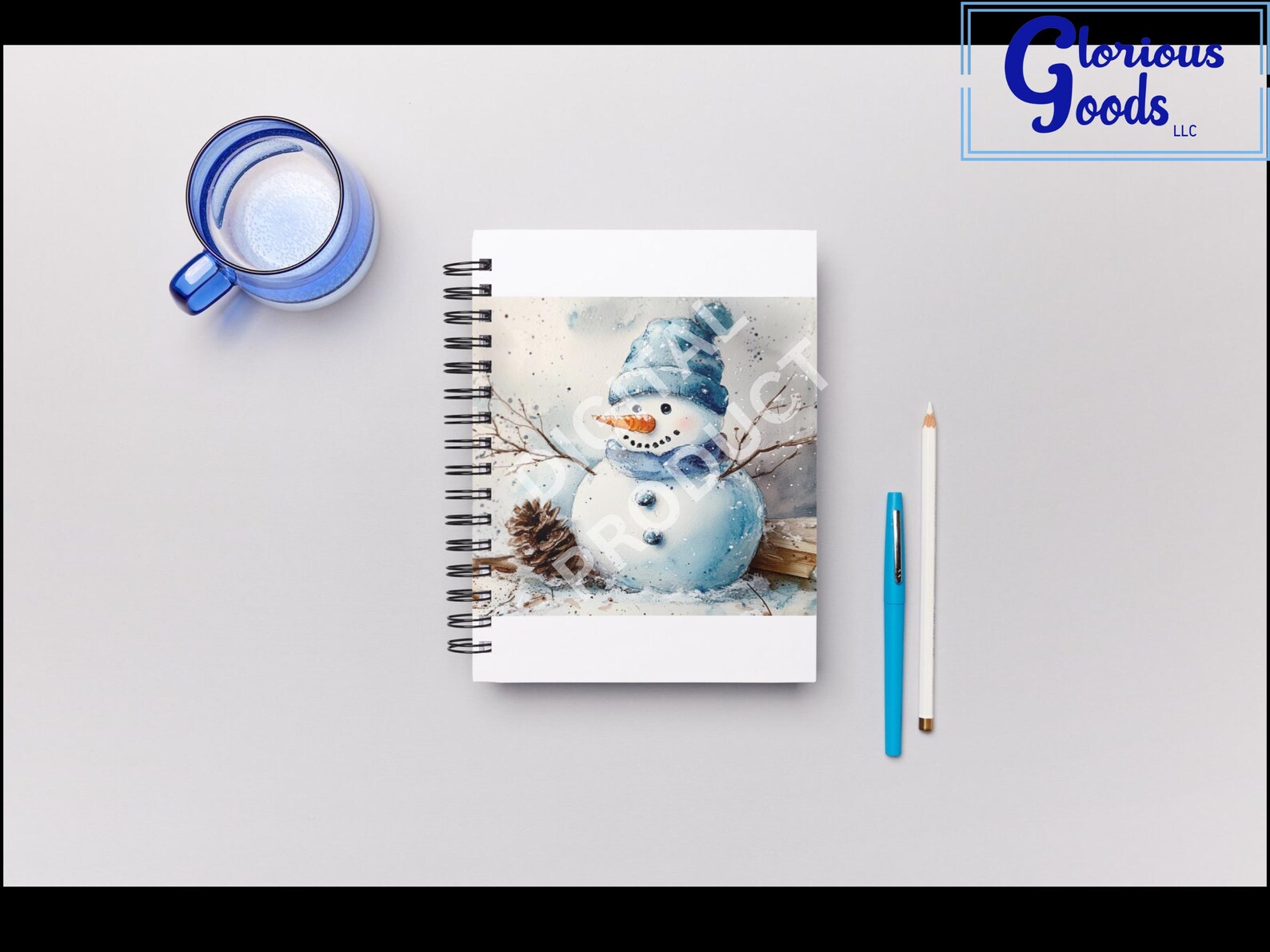 Snowman Art Print, Digital Download for Journals, Home and Office Decor ...