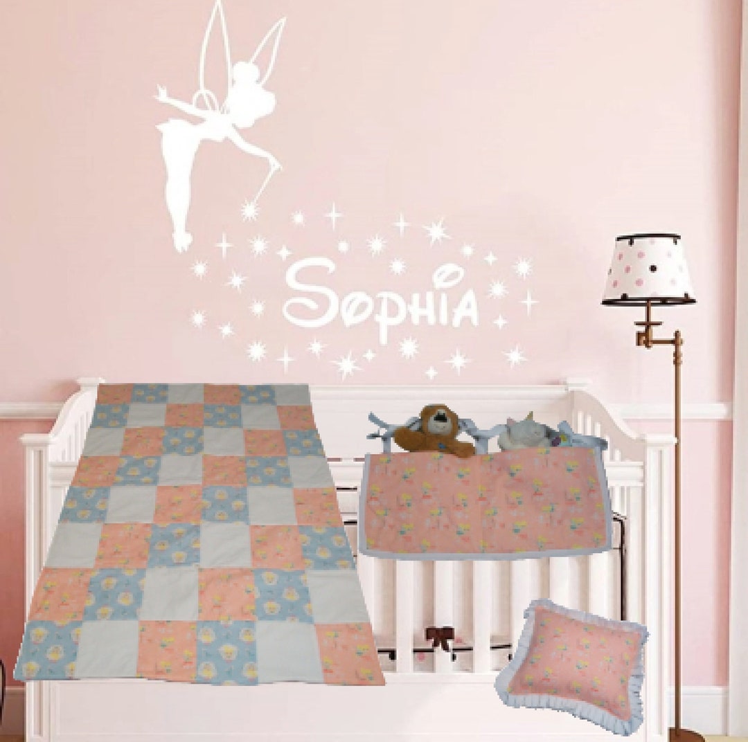 Tinker Bell Nursery Crib Quilt Set of 3 - Etsy