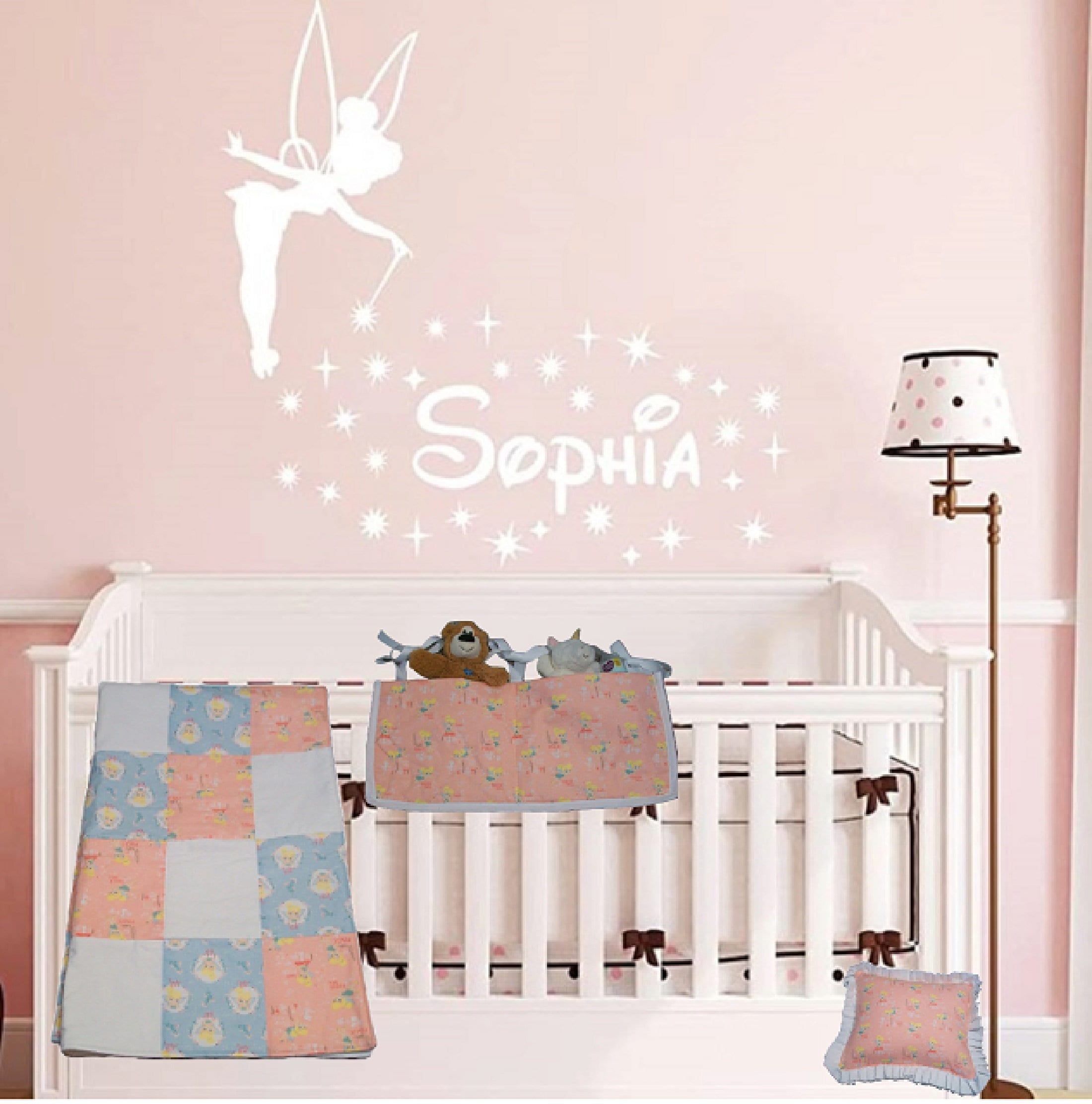 Tinker Bell Nursery Crib Quilt Set of 3 - Etsy