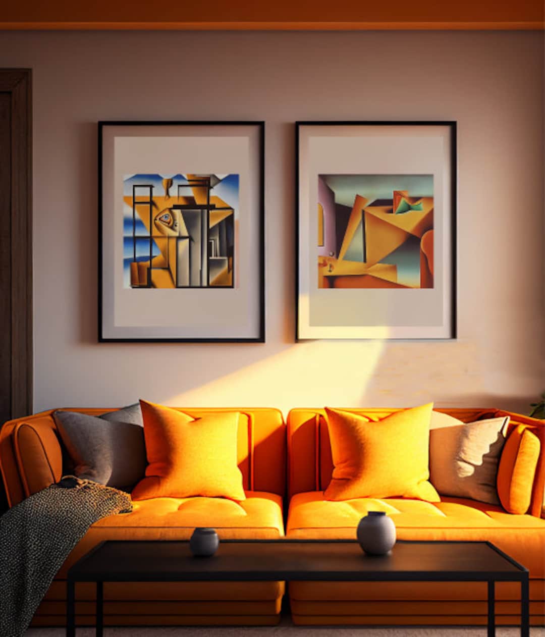 6 Different Colorful Digital Wall Art for Home Decor - Etsy