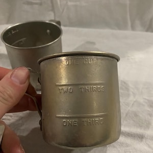Vintage Aluminum Measuring Cup, Vintage Aluminum, Vintage Measuring Cup ...