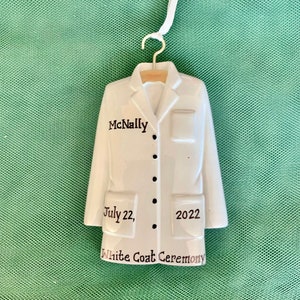 White Lab Coat Personalized Christmas Ornament- Nurse, RN, Lab ...